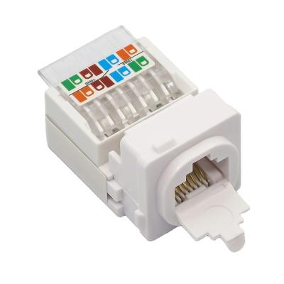 中国 カバーを持つ90度Cat6 UTP台形ジャックRJ45モジュラー ジャック 販売のため