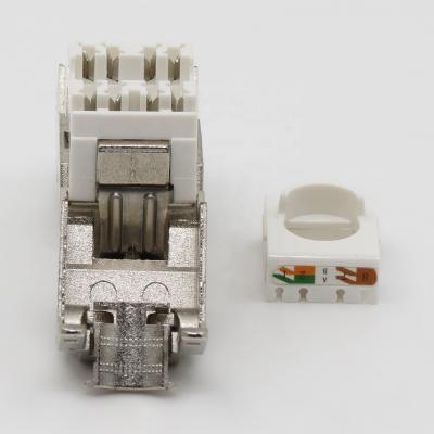中国 STP Cat6A台形ジャックToollessはFTPの台形を保護した 販売のため