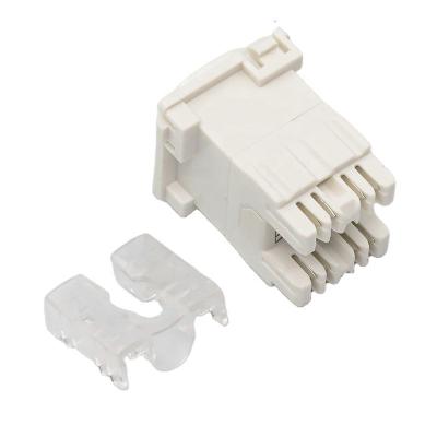 Cina UTP Cat6a Jack trapezoidale 180 gradi, Rj45 rete Jack trapezoidale in vendita