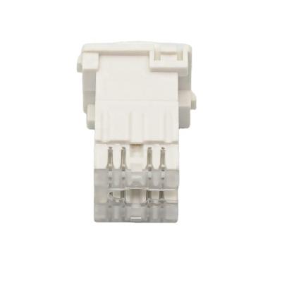 Cina UTP Cat6a Jack trapezoidale 180 gradi, Rj45 rete Jack trapezoidale in vendita