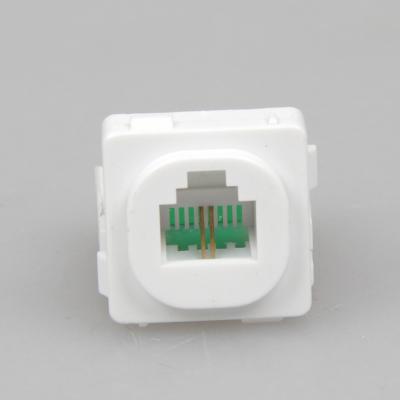 Cina Blocchetti di connettore elettrico trapezoidali del PC Cat3 Jack RJ11 dell'ABS in vendita