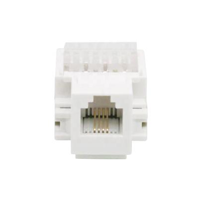 China 4 Pin Cat 3 Hoeksteen Jack Toolless, 90 Graad Modulair Jack Keystone Te koop