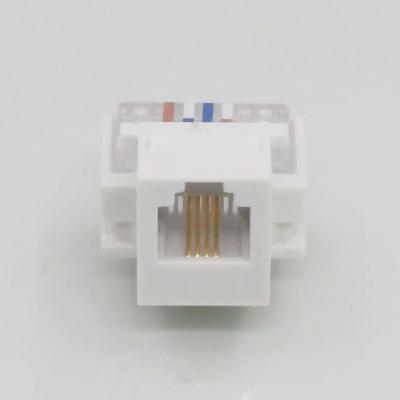 Cina ABS trapezoidale di Rj11 Cat3 Jack Female Toolless Telephone in vendita