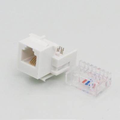 Cina ABS trapezoidale di Rj11 Cat3 Jack Female Toolless Telephone in vendita