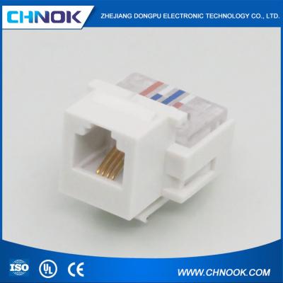 Cina ABS trapezoidale di Rj11 Cat3 Jack Female Toolless Telephone in vendita