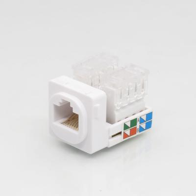 中国 90程度RJ45のインライン カプラーClipsal Cat6aのネットワークCat5e Rj45のインライン結合者のカプラー 販売のため