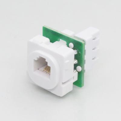 中国 4p4c RJ11のインライン カプラーの女性のClipsalの台形Rj45コネクターRj12 販売のため