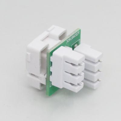 Cina connettore trapezoidale femminile Rj45 Rj12 di Clipsal dell'accoppiatore in-linea di 4p4c RJ11 in vendita