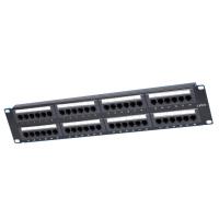China 16 Port Cat6 Patch Panel 1U 19 Inch Rack Mount RJ45 Ethernet Network Panel for sale