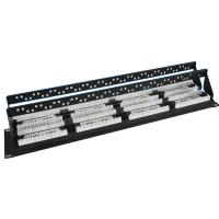 China 16 Port Cat6 Patch Panel 1U 19 Inch Rack Mount RJ45 Ethernet Network Panel for sale