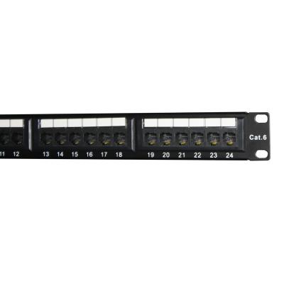 China 12 porto trapezoide portuário 16 do código de cor Rj45 do painel de remendo Cat6 24 18 48 à venda