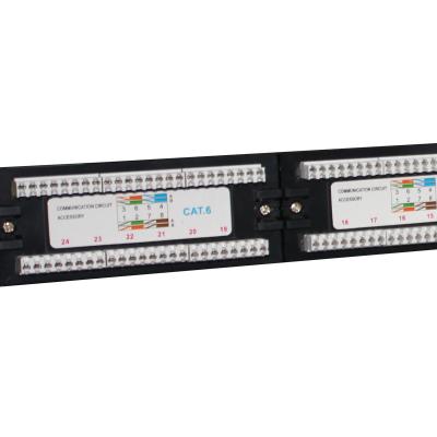 China 12 porto trapezoide portuário 16 do código de cor Rj45 do painel de remendo Cat6 24 18 48 à venda