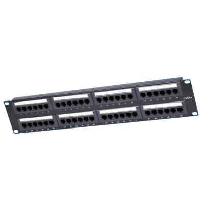 China Relação trapezoide do telefone D do painel de remendo Cat5e da rede de Rj11 Rj12 à venda