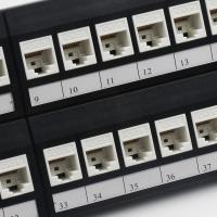 China 48 Port Cat5e Patch Panel RJ45 D Link 1U 19 Inch Rack Mount Network Panel for sale