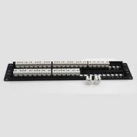 China 48 Port Cat5e Patch Panel RJ45 D Link 1U 19 Inch Rack Mount Network Panel for sale