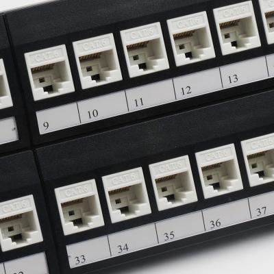 Cina Porti elettrico 16 del porto del porto trapezoidale nero del quadro d'interconnessione Cat5e 12 18 24 48 in vendita