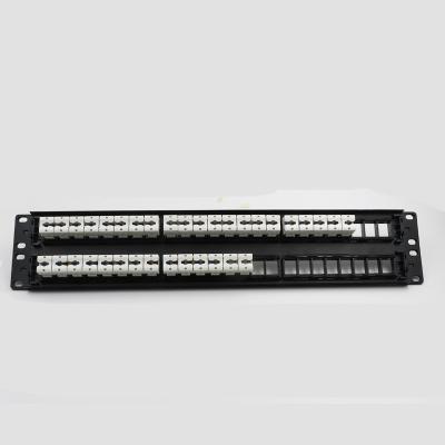 Cina Porti elettrico 16 del porto del porto trapezoidale nero del quadro d'interconnessione Cat5e 12 18 24 48 in vendita