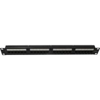 China Cat6 UTP Patch Panel 24 Port 2U Dual Block Krone RJ45 Network Panel for sale