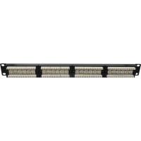 China Cat6 UTP Patch Panel 24 Port 2U Dual Block Krone RJ45 Network Panel for sale