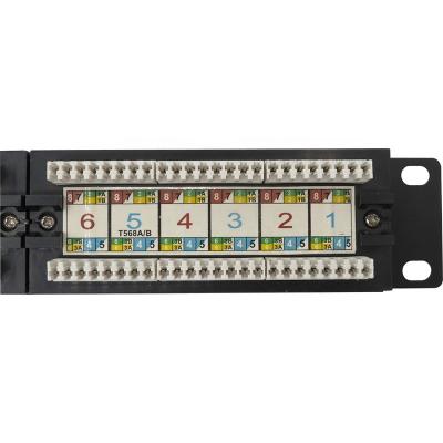 Cina Rj45 corona scandinava doppia del blocchetto del porto 2u del quadro d'interconnessione di Utp del gatto 6 24 in vendita