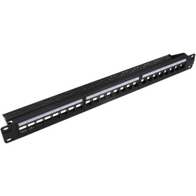 Cina Porto trapezoidale modulare del quadro d'interconnessione di Cat5e 24 19 pollici di Cat6 in vendita