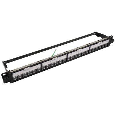 Cina Porto Cat6 Cat5e 1U Cat6A del quadro d'interconnessione del ftp STP 24 a 19 pollici in vendita