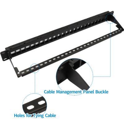 Cina Porto a 19 pollici trapezoidale di Jack 24 di ATP del quadro d'interconnessione di Cat6 1U in vendita