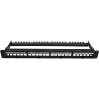 China AMP Cat6 Blank Patch Panel 24 Port 1U 19 Inch for Keystone Jack and Inline Coupler for sale
