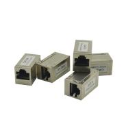 China Female RJ45 Inline Coupler CAT6A Shielded Ethernet Box Keystone Jack Adapter for sale