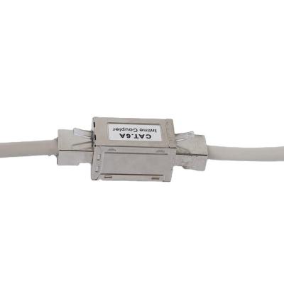 中国 女性RJ45インライン カプラーCAT6Aの箱のイーサネット ケーブルのインライン カプラー 販売のため