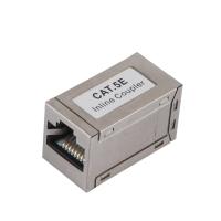China Female RJ45 Inline Coupler CAT6A Shielded Ethernet Box Keystone Jack Adapter for sale