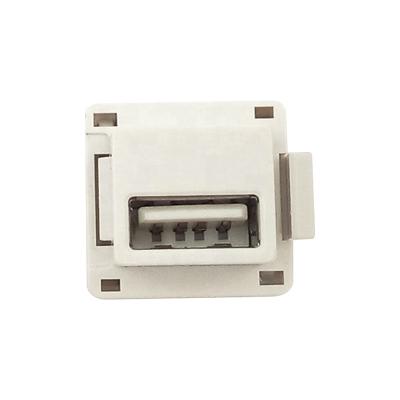 Cina Fermaglio breve Jack trapezoidale dell'ABS bianco in-linea dell'accoppiatore di USB2.0 RJ11 in vendita