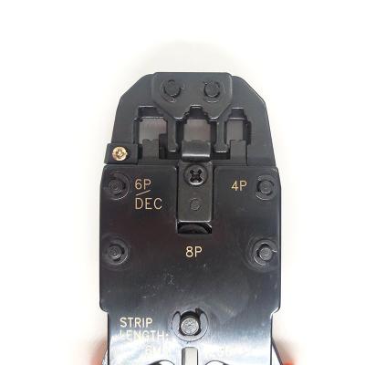 China Friso do conector da tomada da ferramenta do gato 6 de Rj 45 do descascador de fios da rede do ampère Cat5 à venda
