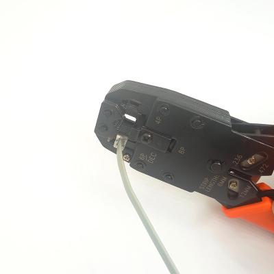 China Friso do conector da tomada da ferramenta do gato 6 de Rj 45 do descascador de fios da rede do ampère Cat5 à venda