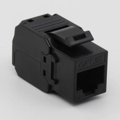 中国 黒いUTP猫5e Rj45は180度Toollessジャックを挿入する 販売のため