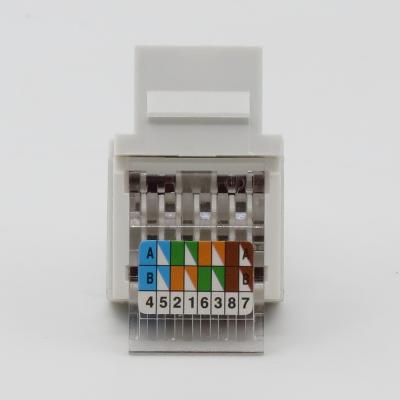 中国 90度のイーサネット台形ジャックのPC UTP、8P8C Cat5e Rj45台形ジャック 販売のため