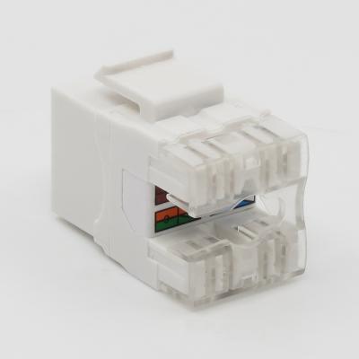 Cina UTP RJ45 Cat6 Jack trapezoidale 8P8C un PC bianco da 180 gradi in vendita
