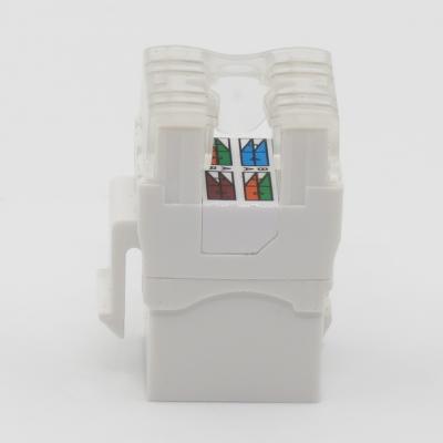 Cina UTP RJ45 Cat6 Jack trapezoidale 8P8C un PC bianco da 180 gradi in vendita