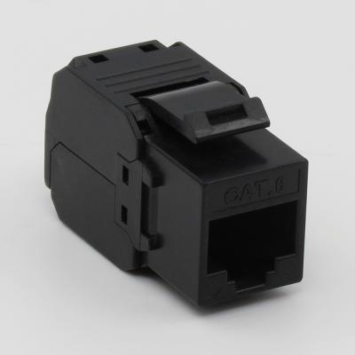Cina Grado trapezoidale nero 8p8c Toolless UTP RJ45 di Cat6 Jack 180 in vendita