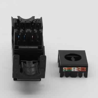 Cina Grado trapezoidale nero 8p8c Toolless UTP RJ45 di Cat6 Jack 180 in vendita