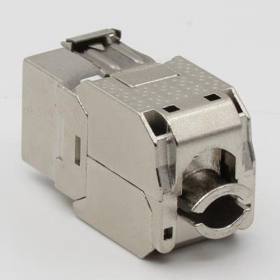 Cina Cat6 nero Toolless Jack With Dustproof Door trapezoidale 8p8c STP in vendita
