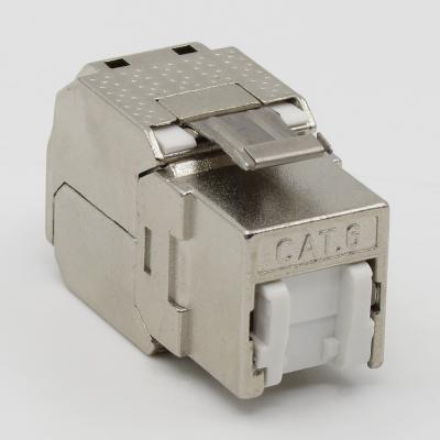 Cina Cat6 nero Toolless Jack With Dustproof Door trapezoidale 8p8c STP in vendita