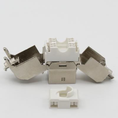 Cina RJ45 STP Cat6 Jack Coupler trapezoidale, cavo di Ethernet 8p8c Jack trapezoidale in vendita
