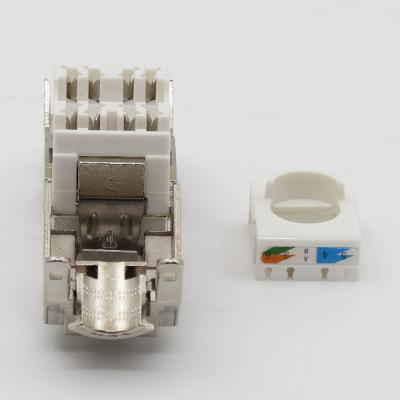 Cina RJ45 STP Cat6 Jack Coupler trapezoidale, cavo di Ethernet 8p8c Jack trapezoidale in vendita