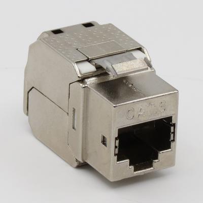 Cina RJ45 STP Cat6 Jack Coupler trapezoidale, cavo di Ethernet 8p8c Jack trapezoidale in vendita