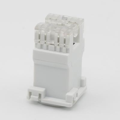 China Conector trapezoide branco de Cat6 Rj45 Jack Inline Coupler UTP 8P8C à venda