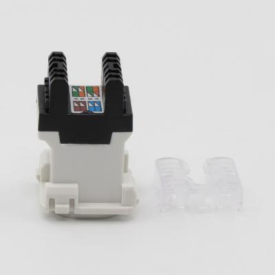 中国 PCのUtp Cat6台形ジャック オーストラリアのタイプ8P8C RJ45 180度の白い黒 販売のため