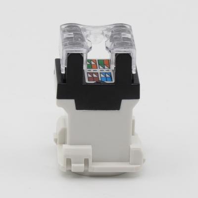 中国 PCのUtp Cat6台形ジャック オーストラリアのタイプ8P8C RJ45 180度の白い黒 販売のため