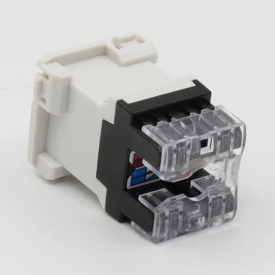中国 PCのUtp Cat6台形ジャック オーストラリアのタイプ8P8C RJ45 180度の白い黒 販売のため