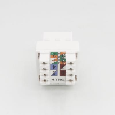 Cina Connettore trapezoidale bianco di grado Rj45 di Cat5E Jack 8p8c 90 in vendita